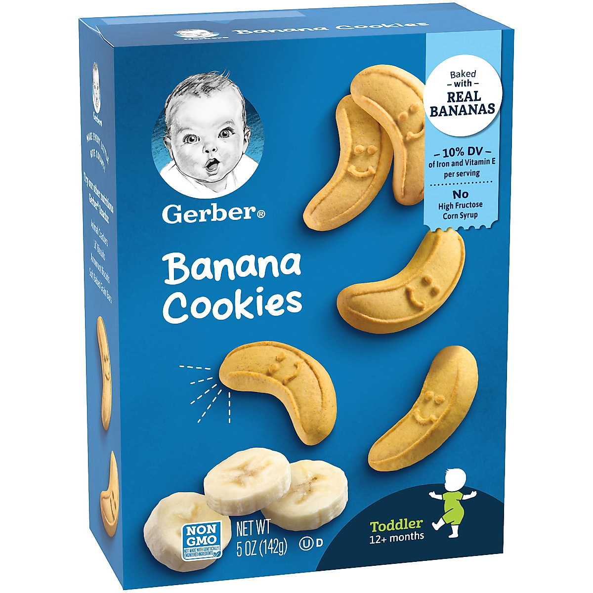 Gerber Graduates Banana Cookies 5 Oz,for Todder