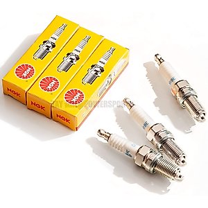 NGK 4339 DCPR8E SeaDoo 4-Tec Spark Plug Set for Boat, All 130 155 185 215 255 260 RXP RXT X GTI GTX Wake GTS GTI 3 Pack, Copper