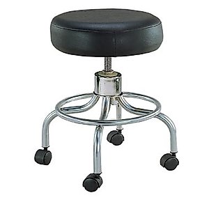 Drive DeVilbiss Healthcare 13034 Revolving Adjustable Height Stool, Black