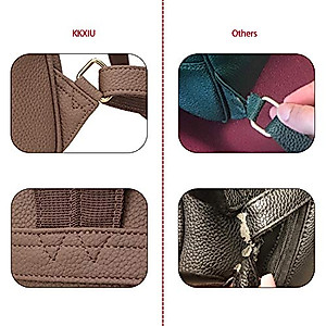 KKXIU Women Backpack Purse Casual daypacks for ladies Synthetic Leather Shoulder Bag (Medium, khaki)