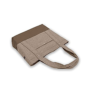Everest Stylish Tablet Tote Bag, Tan, One Size