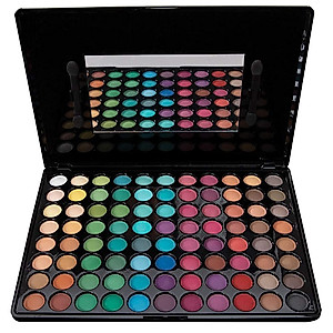 ForPro Professional Collection Bebeautiful Professional Makeup Eyeshadow with Applicators, 88-Color Palette, Warm