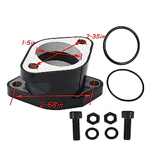 New YFM350 Carburetor+Intake Manifold For Yamaha Warrior 350 YFM350 X 1987-2004 ATV Quad Carb Hand Choke