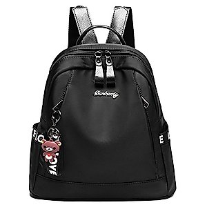 FiveloveTwo Womens Girls Fashion Backpack Rucksack Oxford cloth Anti-thef Backpack Purse Shoulder Hobo Satchels Top-Handle Bags Black