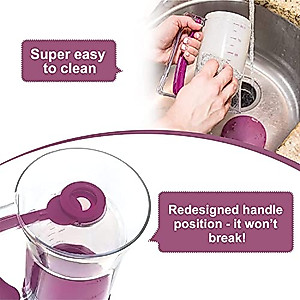 Toparad Pancake Cupcake Batter Dispenser, Bakeware Maker with Measuring Label, Perfect Baking Tool for Cupcakes, Waffles, Muffin Mix, Cake or Any Baked Goods