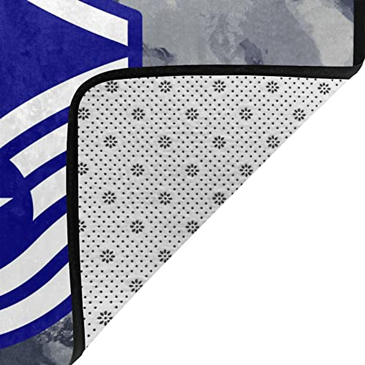 Air Force Master Sergeant 1st SGT Diamond Rank Area Rug Living Room Bedroom Kitchen Sofa Bedside Carpet Floor Mats 36"X24"