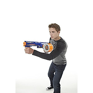 NERF Rampage N-Strike Elite Toy Blaster with 25 Dart Drum Slam Fire for Kids, Teens, & Adults (Amazon Exclusive)