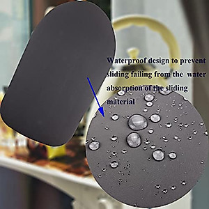 Lunpliran Leather Mixer Mover Kitchen Appliance Slider Mats Compatible With KitchenAid Tilt-Head Stand Mixer, Sliding Rolling Tray for Kitchen Appliances (Fit for 5-8 Quart Tilt Head, Silver)