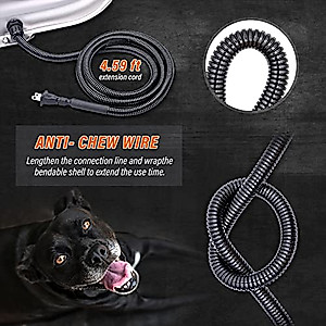 HHNIULI Automatic Heated Water Bowl for Dogs, 110V 304 Stainless Steel Large Outdoor Dog Water Bowl Dispenser Trough Waterer for Dogs Horse Cattle Sheep Goat Cow