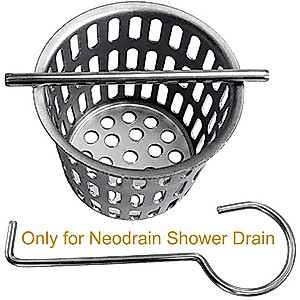 Neodrain Hair and Debris Strainer only for Neodrain Shower Drain,Hair Trap, Hair Catcher Lifting Hook