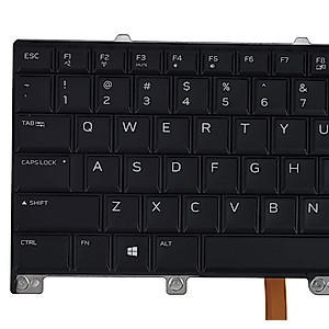 Replacement Keyboard for Dell Alienware 17 R4 & Alienware 17 R5 Laptop, Dell alienware 17 Laptop Keyboard with Backlit US Layout P/N: 0ND5TJ PK1326T1B01