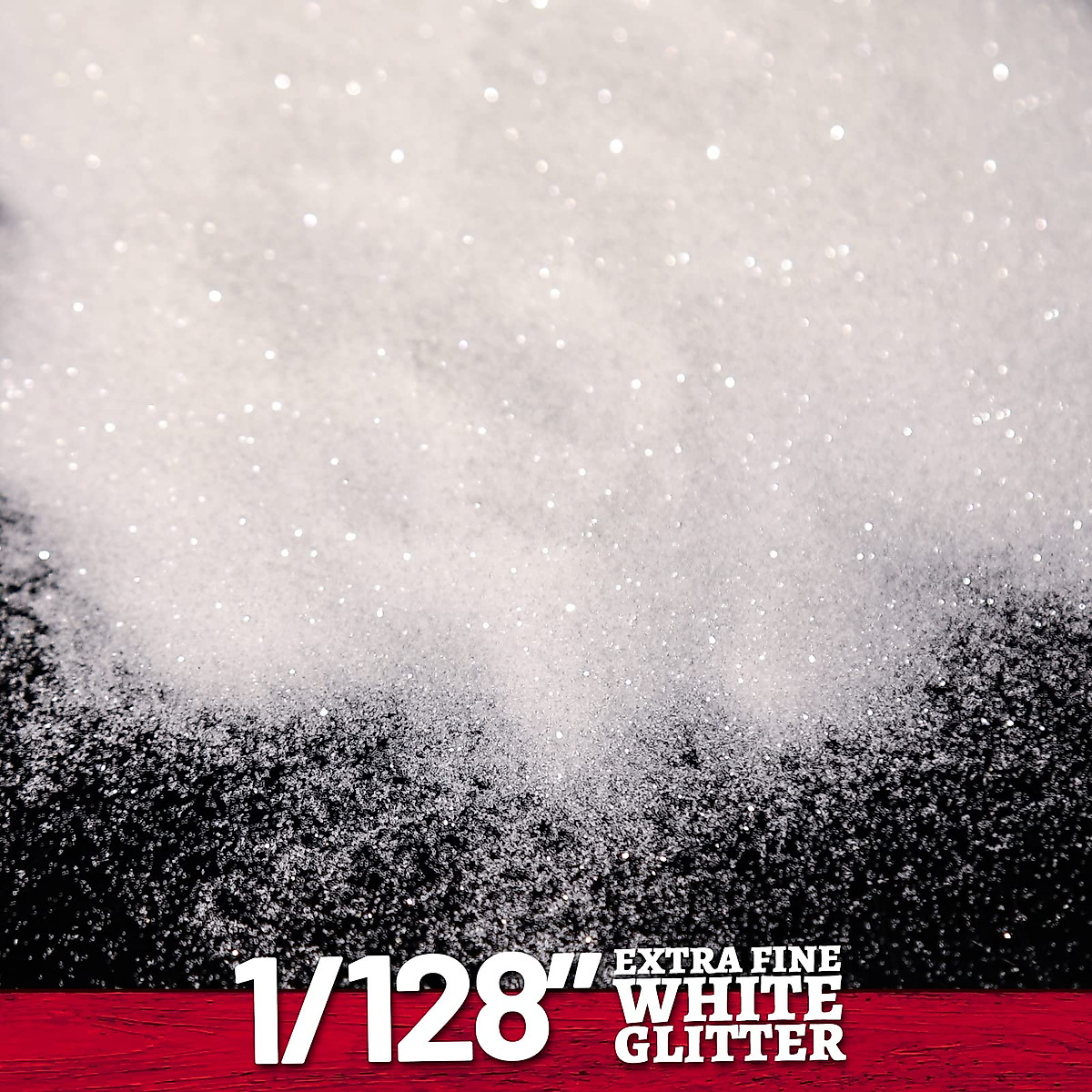 LEOBRO White Glitter, Glitter, 150g/5.29oz White Fine Glitter, Extra Fine Glitter Powder, Clear Glitter, Craft Glitter for Resin Arts Crafts Tumbler Body, Festival Glitter for Christmas Decor