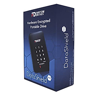 Fantom Drives FD 2TB Encrypted SSD - DataShield 256-Bit AES Hardware Encrypted - USB 3.2 Gen 1-5Gbps - Compatible with Mac/Windows/PS4/Xbox (DSS2000)
