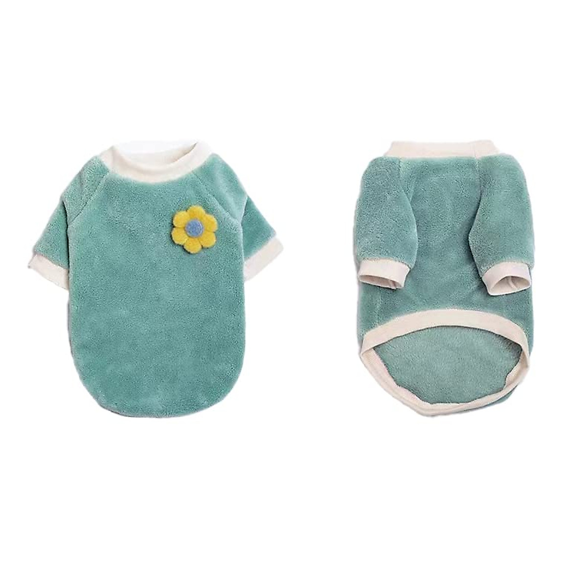 Dog Clothes, Pet Clothes, Soft Thickened Warm Puppy Clothes, Suitable for Autumn and Winter, Suitable for Small Dogs and Cats, Blue (Medium)