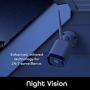 Geeni Hawk 3 HD 1080p Outdoor Security Camera, IP66 Weatherproof WiFi Surveillance with Night Vision, 2-Way Audio, and Motion Detection - Works with Alexa and Google Home, No Hub Required (2-Pack)
