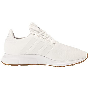 adidas Men's Swift Run Sneaker, White/White/Core Black, 10