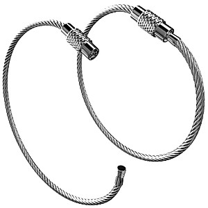 Shacke Initial Luggage Tag with Full Privacy Cover and Stainless Steel Loop - Black (Letter M)