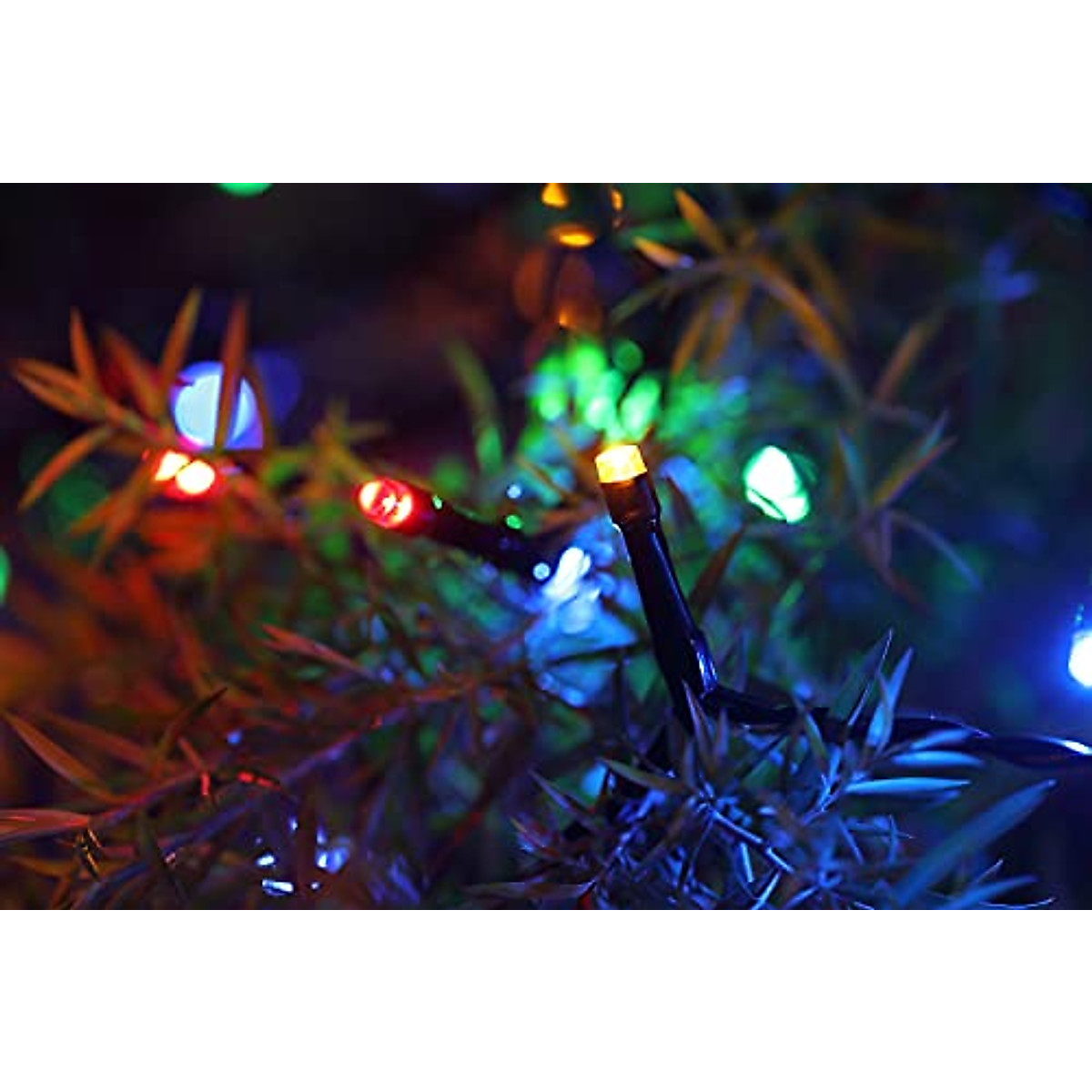 TAYNGUANG Solar Fairy Lights Outdoor, 33ft 100 LED Solar Powered Garden Lights Outside 8 Modes Waterproof Solar String Lights for Trees Patio Fence Wedding Party Christmas Decor
