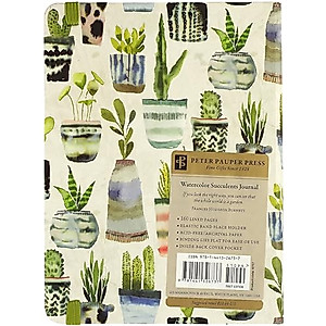 Watercolor Succulents Journal (Diary, Notebook)