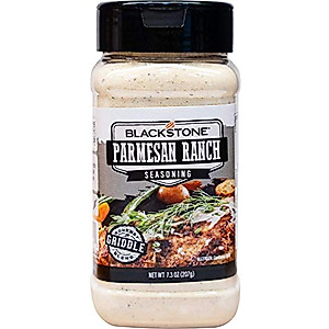 BBQ Seasonings and Rub Bundle - Blackstone All Purpose Seasoning 7.3 oz, Parmesan Ranch 7.3 oz, and Tequila Lime 7.4 oz with Coastal Cafe Dry Rub Tip Sheet (All Purpose/Parmesan Ranch/Tequila Lime)