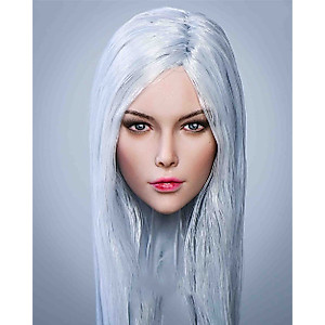 HiPlay 1/6 Scale Female Figure Head Sculpt, Charming Girl Doll Head for 12 Inch Action Figure TBLeague JIAOUDOLL HS079(A)