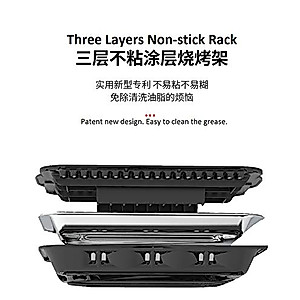 Maxsun Portable Tabletop BBQ Gas Grill Stove with Carrying Case, 7,250BTU, Camp Stove, Korean Style Barbecue,