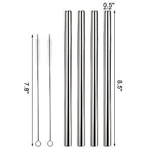 Hacaroa 4 Pack Glass Mason Jar Cups with Bamboo Lid and Straw, 16 Oz Regular Mouth Mason Mugs Drinking Glasses with Handle, Reusable Smoothie Cups for Cold Juice, Beverage, Coffee, Clear