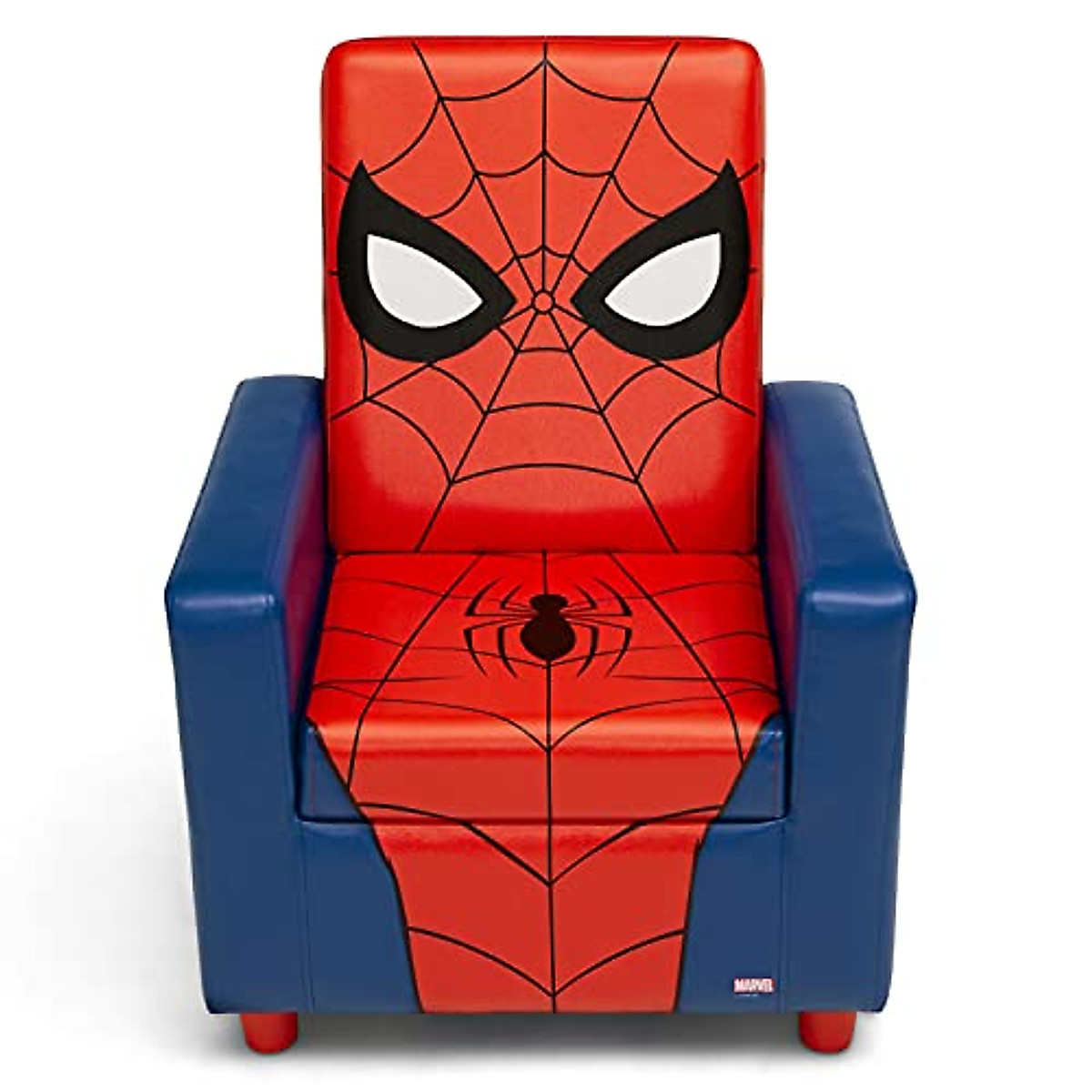 Delta Children High Back Upholstered Chair,Wood Spider-Man