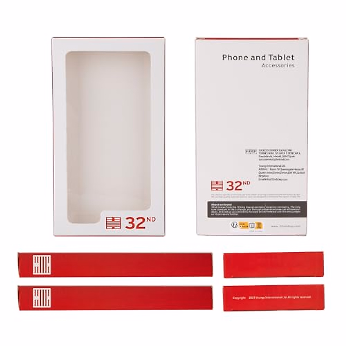 32nd Classic Series 2.0 - Real Leather Book Wallet Case Cover for Sony Xperia 1 III (2021), Real Leather Design with Card Slot, Magnetic Closure and Built in Stand - Burgundy