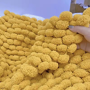 DIY Soft Thick Yarn Fluffy Colorful Pompom Thread Thick Ball Yarn for Knitting Crochet Blanket Carpet Cushion Mats