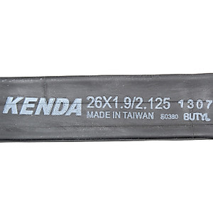 Kenda Inner Tubes Black 26x1.90/1.95/2.10/2.125 Schrader Valve For MTB Mountain Bike, Bulk 2 Pack