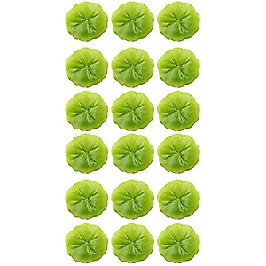 PRETYZOOM 60PCS Mini Artificial Floating Foam Lotus Leaves Lily Pads Artificial Foliage Pond Decor for Pond Pool Home Aquarium Decoration (2.36")