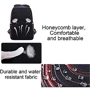 JiaYou Boys Backpack High Middle School Bag Laptop Casual Daypack with USB charging port for Men College Students(White Black,25 Liters)