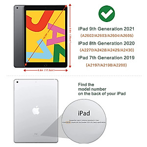 iPad 9th Generation Case, iPad 8th Generation Case, iPad 7th Generation Case, iPad 10.2 Case for Girls Women, iPad Cover 9th Generation Adjustable Viewing Stand Auto Wake/Sleep, Pink CompositionBook