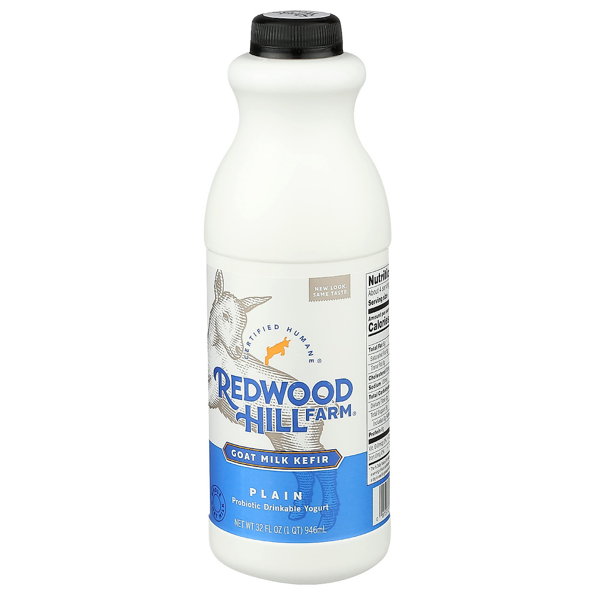 Redwood Hill Farm Cultured Goat Milk Kefir, Plain, 32 oz