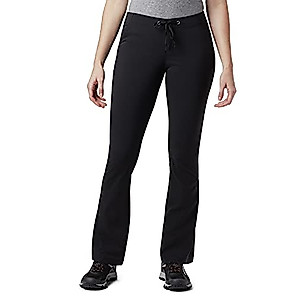 Columbia Women's Anytime Outdoor Boot Cut Pant, Black, 8
