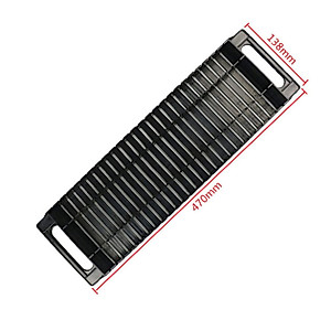 VILLCASE 6 pcs Rack Circulation Holder Shelf Straight- Material Board Equipment Bar Tray Turnover Welding Relays Parts Shelf- Project X with Antistatic Storage Universal Dual- Cm Inch Ear