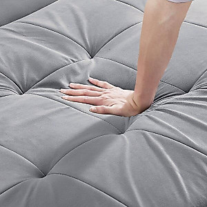 Upholstered 2 Seaters Futon Sofa Loveseat with Adjustable Backrest Convertible Sleeper Couch Bed for Small Space Apartment Office Living Room Furniture Sets