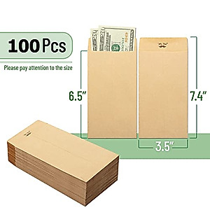 Mr. Pen- Money Envelopes for Cash, 100 Pack, 6.5" x 3.5", Cash Envelopes, 100 Envelopes Money Saving Challenge, Money Saving Envelopes, Small Envelopes for Money, Money Envelopes for Cash Budgeting