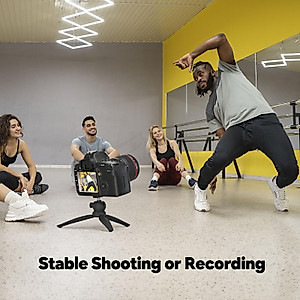 WEWATCH PS201 Adjustable-Height Tripod Stand, 31" Compact Aluminum Alloy Portable Projector Stand, Selfie Stick Tripod with 360° Panorama, One-Button to Open/Close Tripod Stand for Projectors Camera