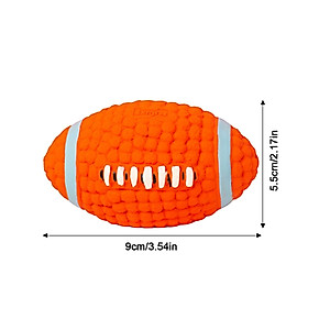 FLYUFO Squeaky Teething Toys, Bite Resistant Squeaky Dog Toy Balls, Tear Resistant Ball Dogs Toys, Durable Squeaker Balls, Puppy Teeth Squeakers for Indoor Large to Medium Breed Dogs and Puppies