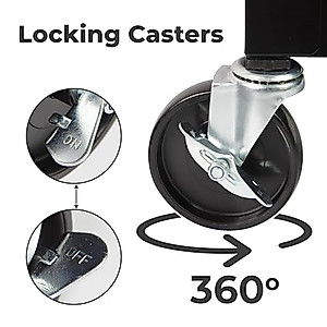 Olympia Tools 20-inch Rolling Tool Chest with Drawers - 5-Drawer Tool Chest Cabinet on Wheels Locking Storage Cabinets Garage Organizers for Workshop