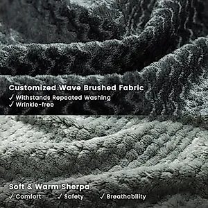 Miguel Removable Washable Dog Bed for Medium Dog - Rectangle Pet Bed for Large Cats with Zipper Cover Bolster Cuddle Puppy Bed with Supportive Side Wall Slip-Resistant Bottom, Dark Gray 30 Inch