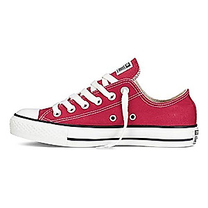 Converse Low TOP RED Chuck Taylor Sneakers, Red, 11 Women/9 Men