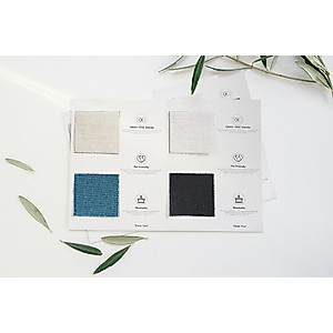 EASE MOOSE Linen Fabric Swatch Kit Modular Sofa Sectional Couch with Storage, Beige, Off-White, Grey, Blue, 4 Colors Linen Fabric Swatch