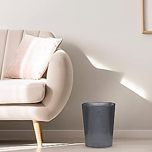 Rubbish Garbage Wastebasket Stripped Floral Flower Can Compost Kitchen Use Small French Bin Round: Den Containers Dried Crear Accessories Car Round Paper Container Pot Restaurant