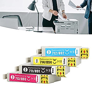 Hilitand 4 Pcs Ink Cartridge Printer Cartridge Ink Cartridge Replacement Print Photos, Test Papers, Documents for Office Use