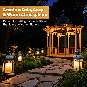 Flame Effect Chandelier LED Fire Candle Light Bulb Flaming Flicker E12 Candelabra Base Shape Novelty Lighting B11 Replacement Bulbs 12mm Diameter Fitting, 110MM / 4.25" Total Length 120V - 3 Pack