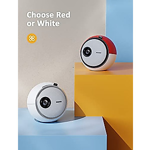 NexiGo Mini Portable Projector, for Cartoon, Kids Gift, 80 ANSI Lumen, Movie Projector, Native 720P Compatible with Full HD 1080P, up to 4K, HDMI, USB Interfaces (Garnet)