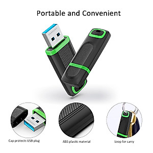Vansuny 128GB USB 3.1 Flash Drive - 350MB/s, Super Speed Solid State USB Drive USB3.1 Gen 2 Thumb Drive USB Memory Stick Thumb Drive Jump Drive Pendrive